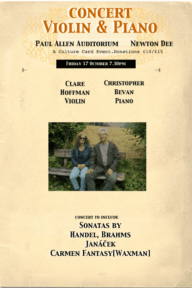 Clare Hoffmann & Christopher Bevan: Piano & Violin Concert | Music Aberdeen
